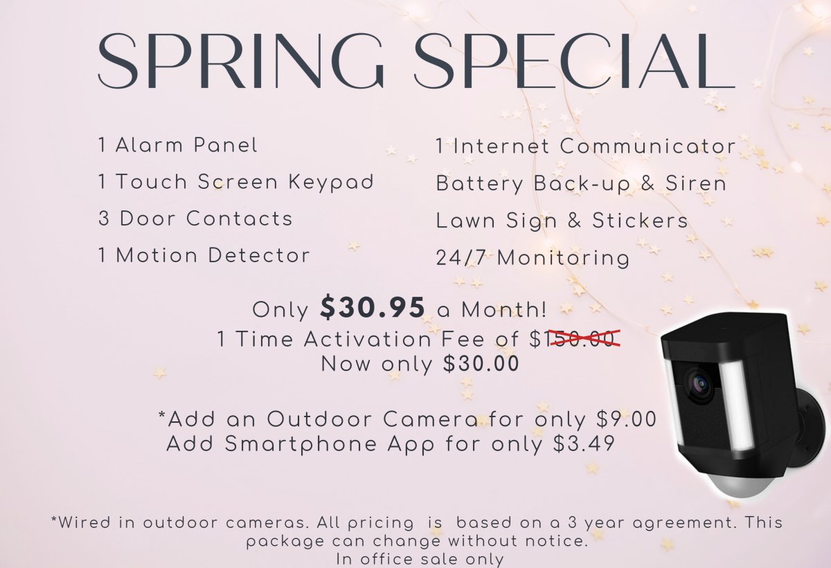 Calgary Security System Special Promotions | United Alarm